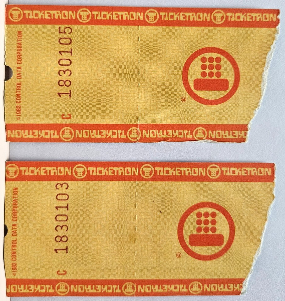 2 Yes 90125 Tour Concert Ticket Stubs 4/29/1984 Civic Center Erie PA ...