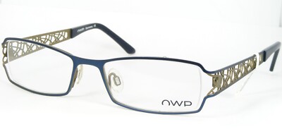 Vintage OWP design 1340 300 BLUE UNIQUE EYEGLASSES GLASSES FRAME 51-18 ...