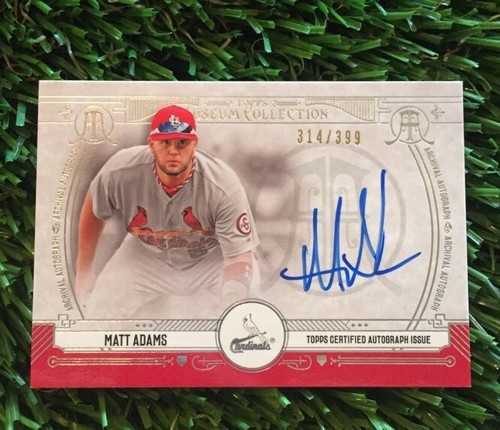 2015 TOPPS MUSEUM COLLECTION MATT ADAMS AUTO AUTOGRAPH #D /399 ...