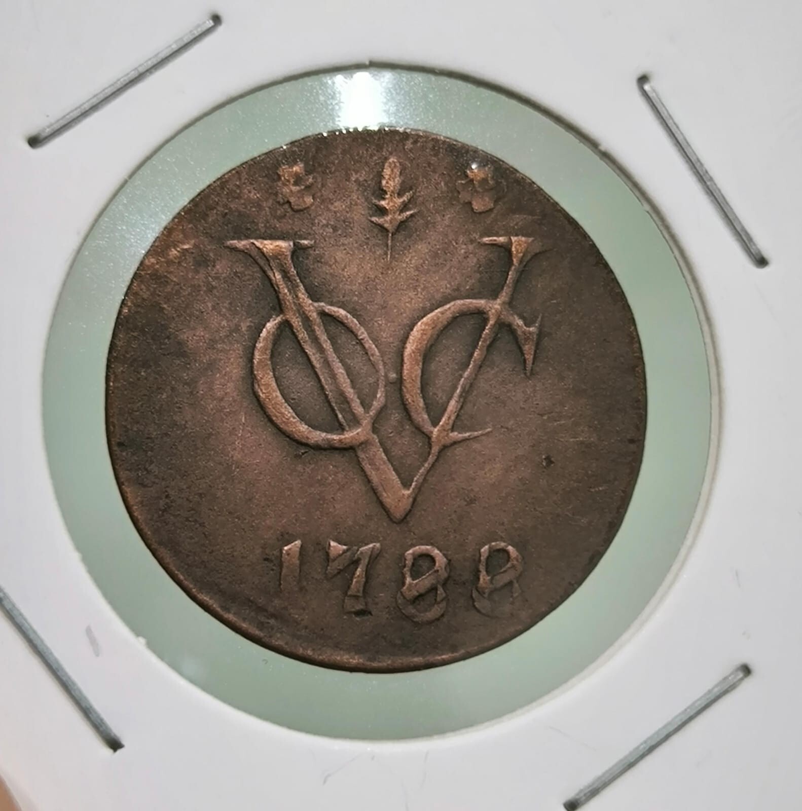 1788 Dutch Netherlands Voc Duit New York Penny GELDERLAND GRADE Coin ...