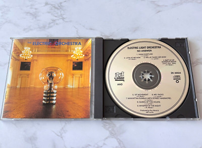 Electric Light Orchestra No Answer CD EARLY PRESS! Jet ZK 35524 ELO ...