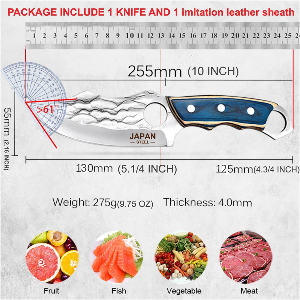 Viking knife Chef Hunting Knife Japan Kitchen Meat Cleaver Butcher ...