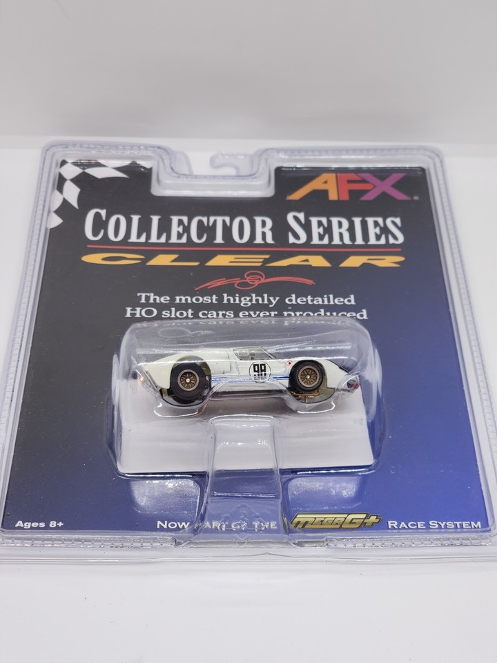 AFX TOMY MEGA G+ FORD GT40 # 98 MILES 1966 DAYTONA WINNER SLOT CAR MINT ...