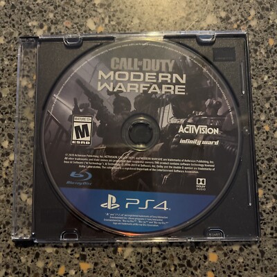 Call of Duty: Modern Warfare (Sony PlayStation 4, 2019) VGC - DISC ONLY ...