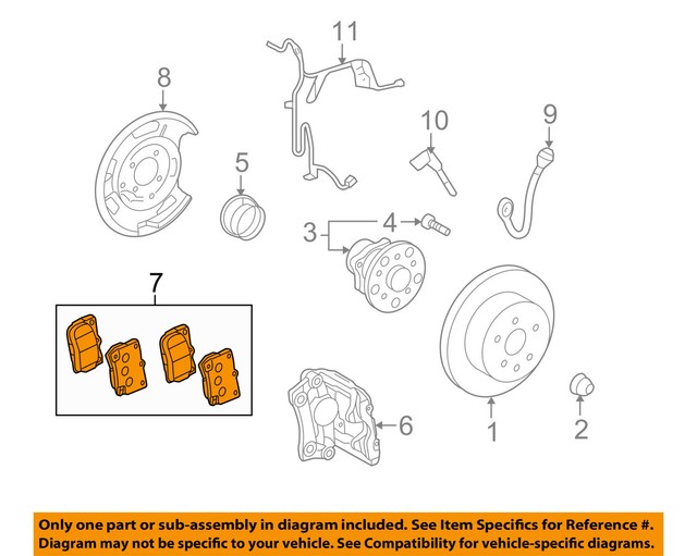 Lexus Toyota OEM 2006 Gs300 Rear-disc Brake Pads 0446630210 for sale ...