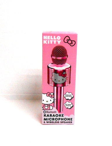 Hello Kitty Bluetooth Pink Karaoke Microphone Wireless Speaker | eBay