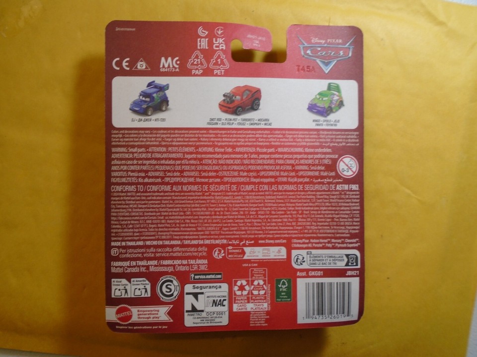 2024 DISNEY PIXAR CARS MINI RACERS, DIECAST, ( SNOT ROD, DJ, WINGO ...