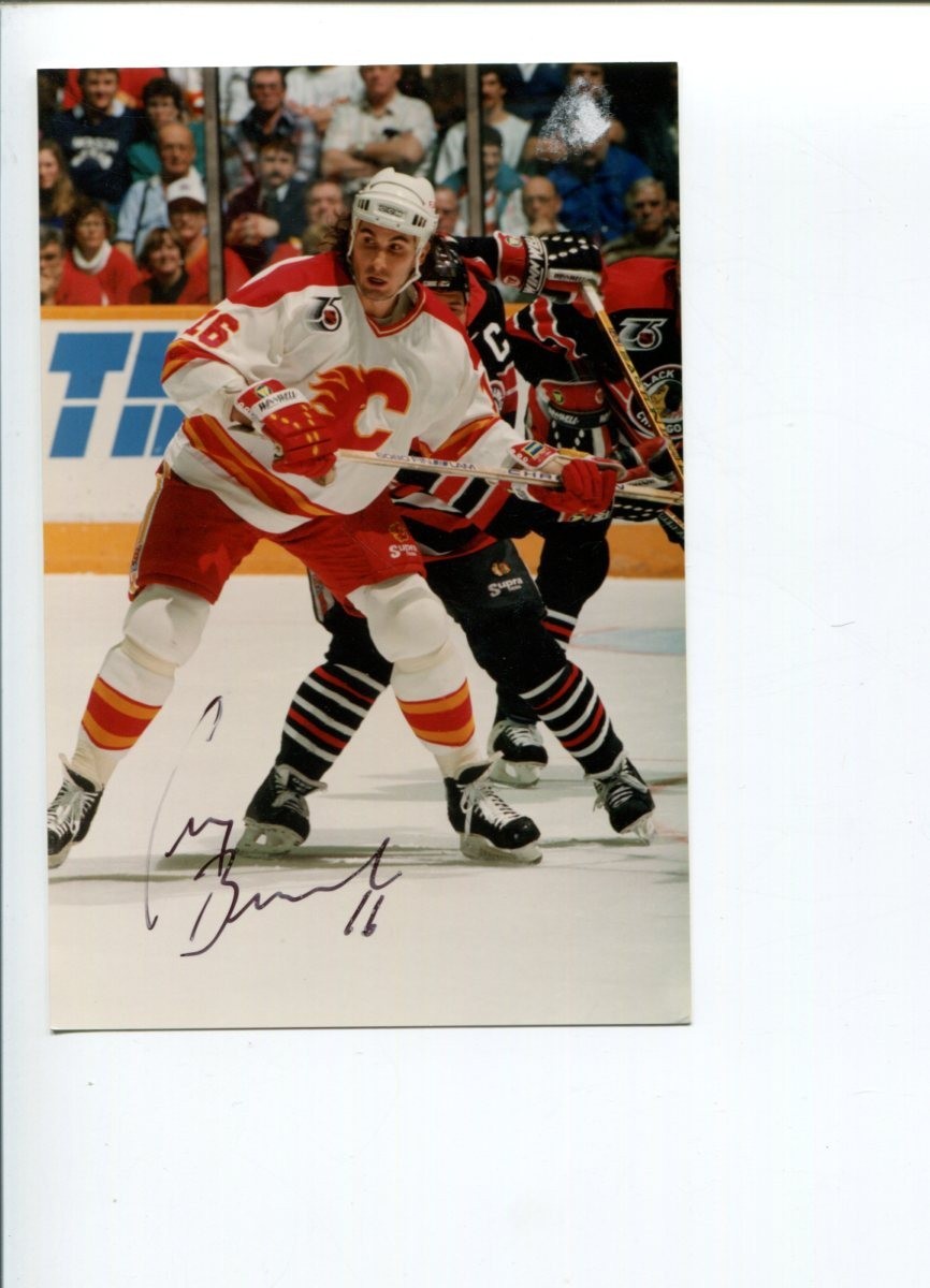 Craig Berube Calgary Flames Philadelphia Flyers Capitols Signed ...