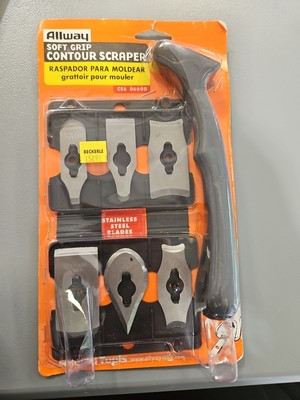 Allway Tools CS6 Soft Grip Contour Scraper Set 6 Blades STAINLESS | eBay