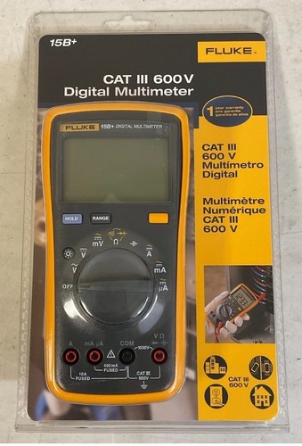 Fluke 15B+ CAT III 600V Digital Multimeter Brand New #8589 | eBay