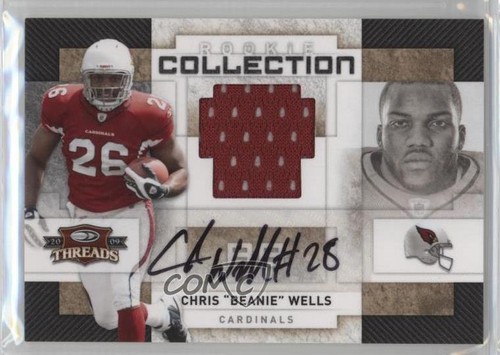 2009 Donruss Threads Signatures /50 Chris Wells Beanie #3 Auto RC | eBay