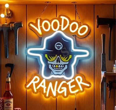 Voodoo Ranger Logo LED Neon Sign With Dimmer USB Powered Adjustable ...
