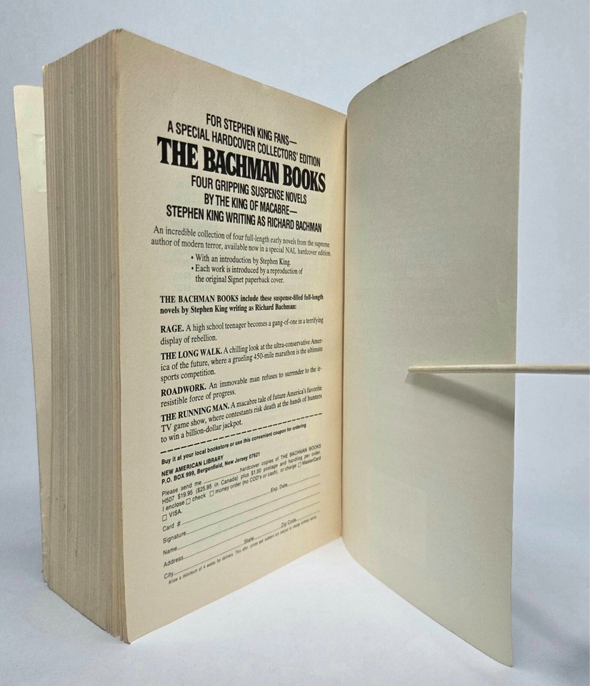 The Bachman Books Stephen King 1985 First Edition First Printing PB ...