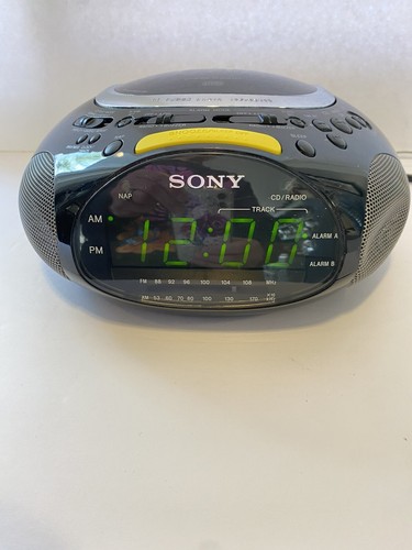 Sony PSYC ICF-CD832 Black AM/FM Alarm Clock CD Player Tested Working | eBay