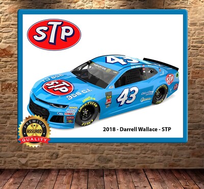 2018 - Darrell "Bubba" Wallace - STP - Nascar - Metal Sign 11 x 14 | eBay