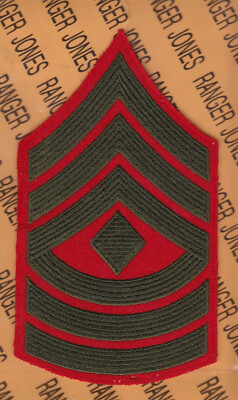 USMC Marine Corps First Sergeant 1Sgt E-8 rank patch single M34 | eBay