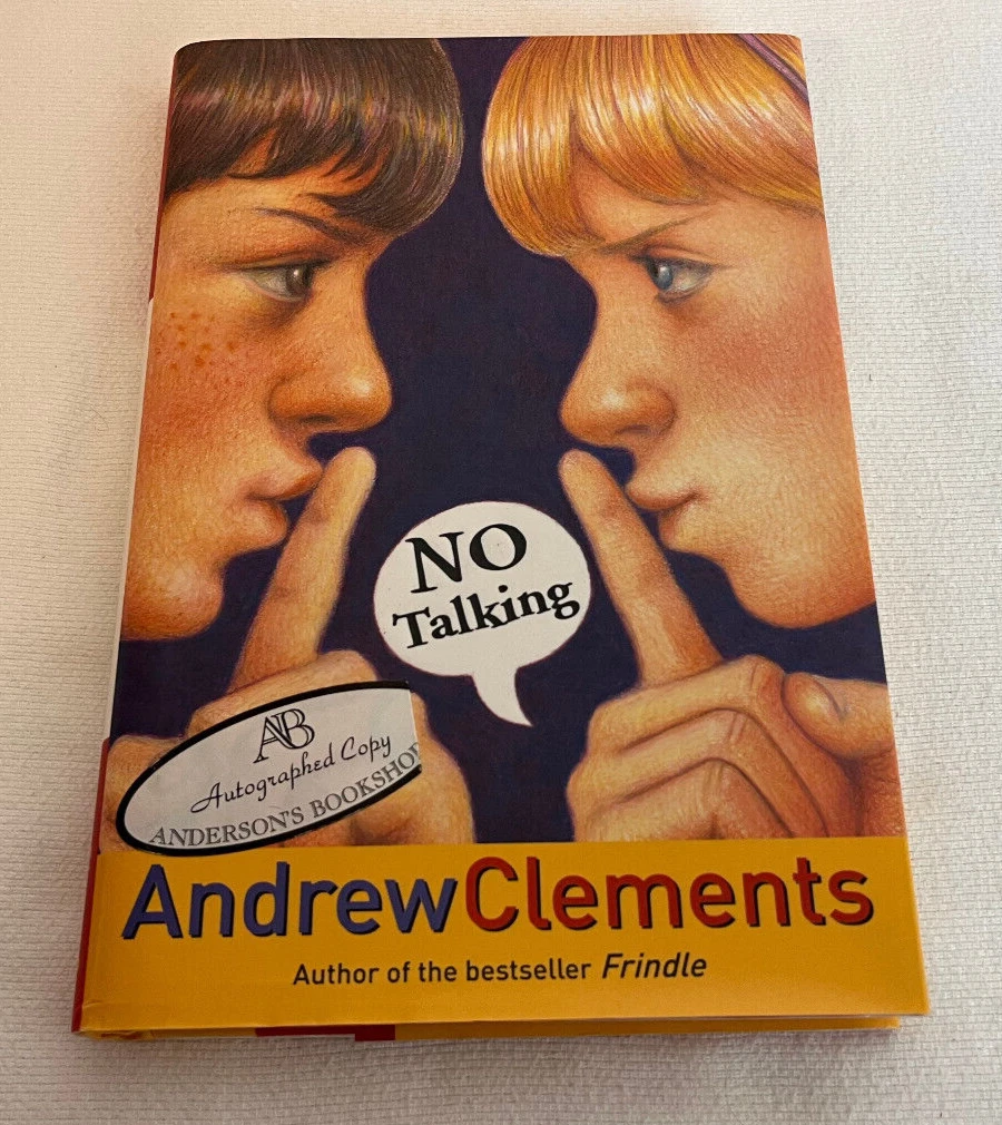 Poster By Andrew Clements No Talking