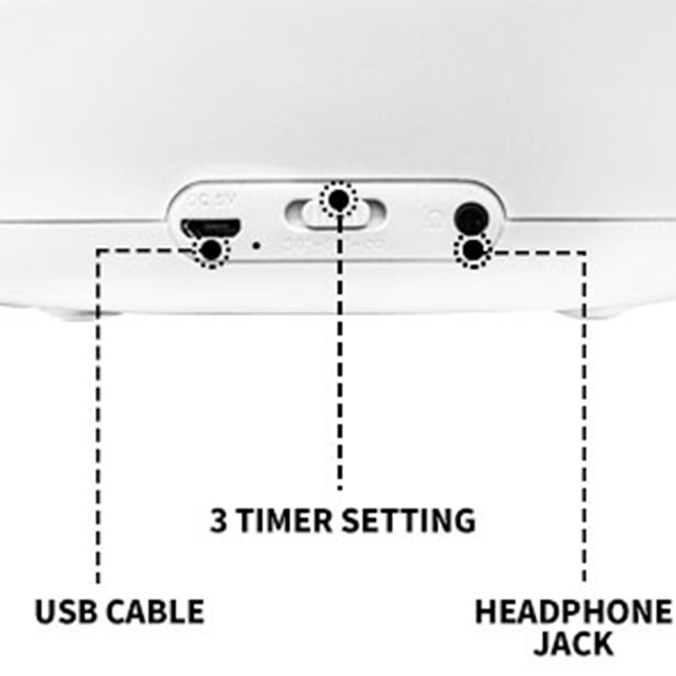 White Noise Machine Sound Sleep Aid Therapy Helper 30 Relaxing Sounds ...