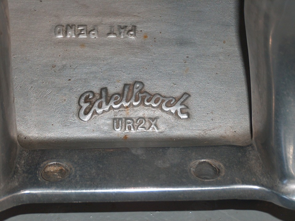Vintage Edelbrock BB Chevy 2x4 Tunnel Ram Intake Manifold UR2X Chipped ...