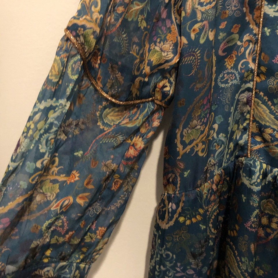 Johnny Was Jade Floral Boho Maxi Dress Multi Sz M | eBay