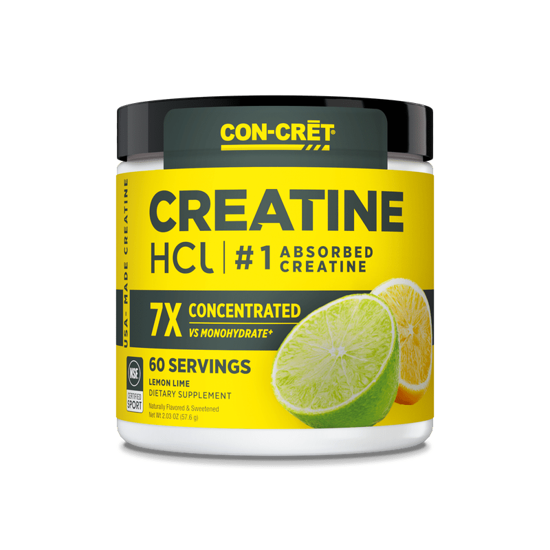 CON-CRET® CREATINE HCL POWDER Concentrated Pure #1 Absorbed 750mg 60 ...