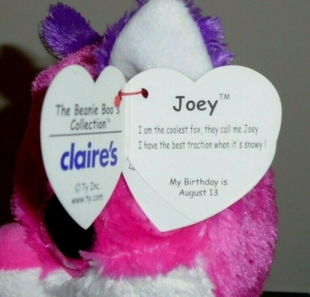 Ty Beanie Boos - Joey The 6" Fox Claires 2016 MWMT in Hand for sale ...