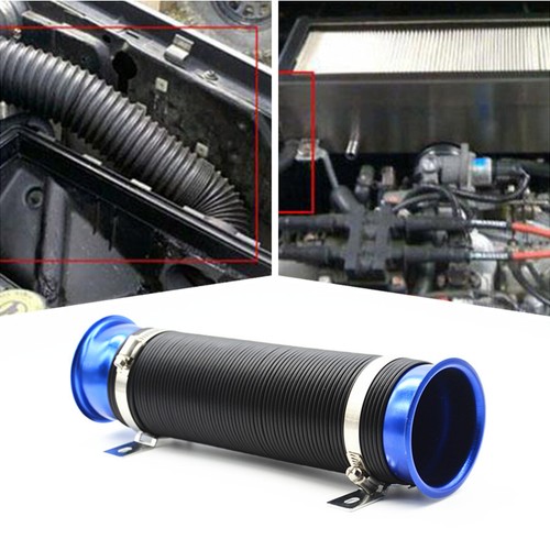 Car Duct Inlet Pipe Tube Blue Hose Multi Bend Air Intake Hose Turbo ...