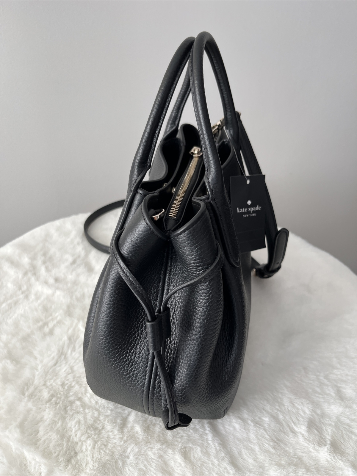 New Kate Spade Dumpling Small Satchel Crossbody Black | eBay