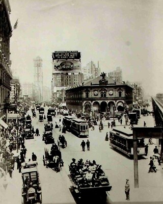 New York city 1899 Busy Streets Rare Find Vintage Aged photo 8X10 | eBay