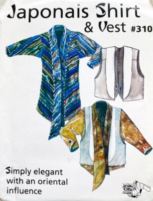 90s DESIGN & SEW PATTERNS 310 LOIS/DIANE ERICSON JAPONAIS SHIRT VEST UC ...