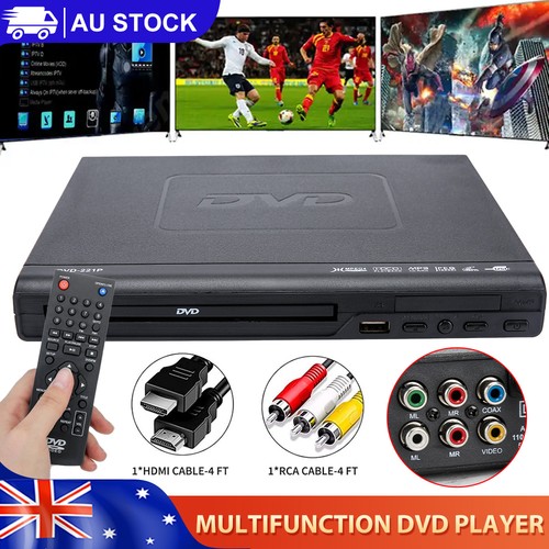 DVD Player Movie Composite Video Multi Region HD 1080p W/ RCA HDMI ...