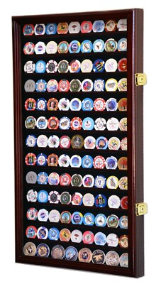 Large Coin Poker Casino Chip Display Case Cabinet Wall Rack 98% UV ...