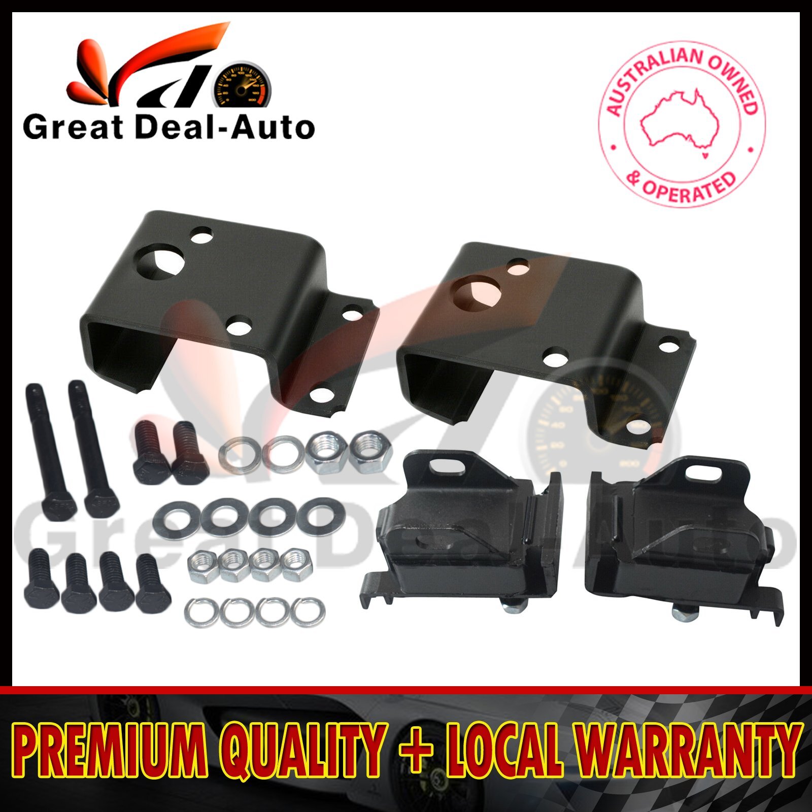 Holden V8 Engine Mount + Bracket Conversion kit HQ HJ HX HZ WB 253 308 ...