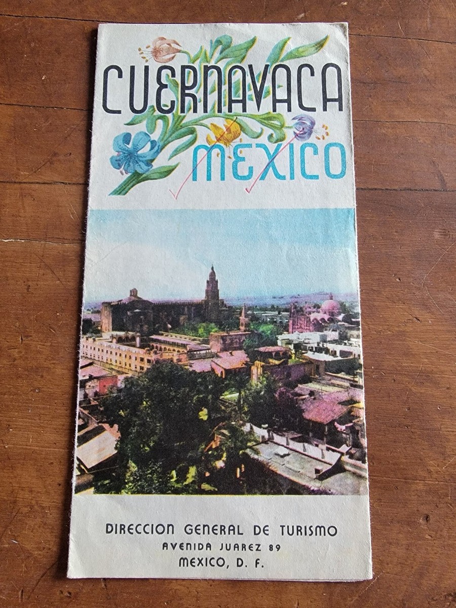 Cuernavaca Map 1968 Cuernavaca Mexico Vintage Map Etsy UK