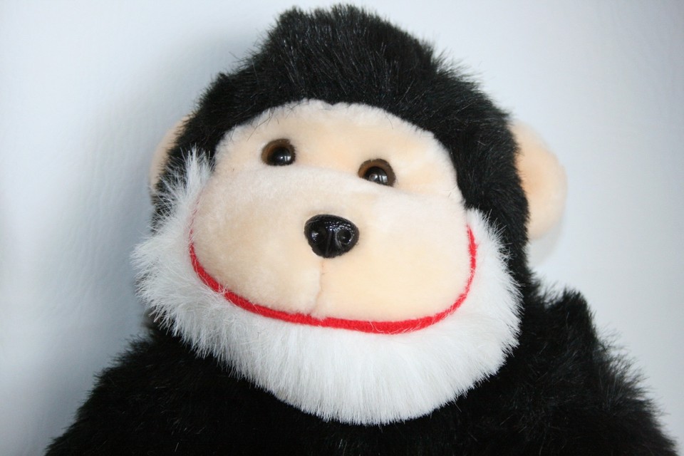 Plush Monkey Sugar Loaf Stuffed Animal Ape Chimpanzee 11" Toy Doll ...