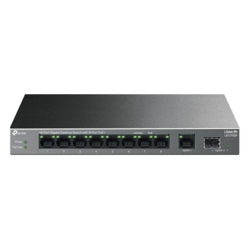 Tp-Link LS1210GP 10-Port Gigabit Desktop Litewave Switch With 8-Port ...