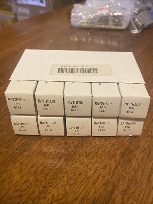 10 Vintage Raytheon JAN 6418 CK6418 CK548DX Subminiature Audio | eBay