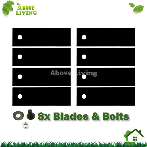 8 X Blade & Bolt For 30" & 38" Cut Rover Catcher Lawn Mowers A01387/673K | eBay Australia