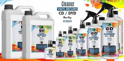 PROFESSIONAL VINYL RECORD CLEANER CD DVD CLEANING FLUID SPRAY/ CAP FAST ...