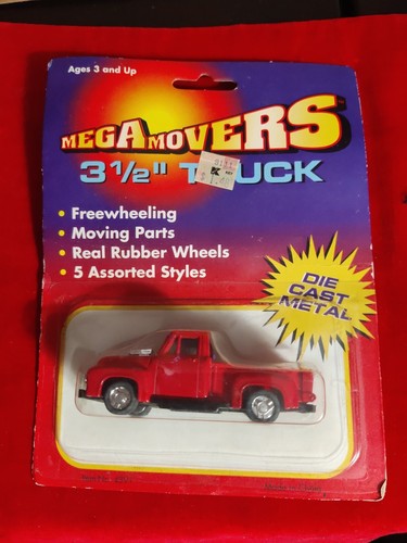 Mega Movers 3 1/2" Truck Yellow 1953 Ford Pickup Die Cast Metal Toy | eBay