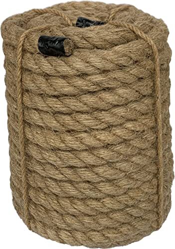 Natural Jute Rope Heavy Duty & Thick Twine Rope for DIY Artwork,Home ...