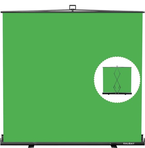 【Wider Style】 78.7 X 78.7In Large Collapsible Green Screen Backdrop ...