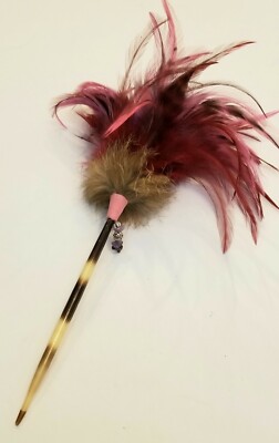 Vintage Native Handmade Pink Feather Pen Calligraphy Writing Quill Ink ...