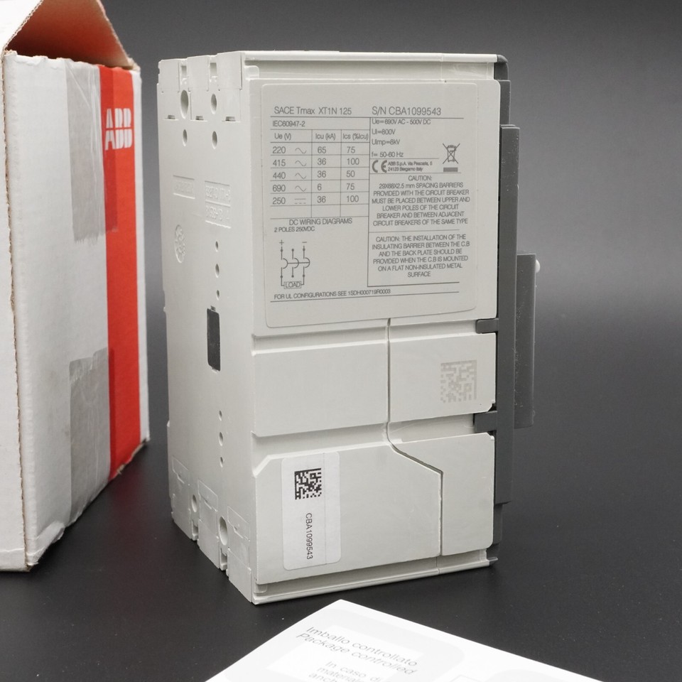 ABB Sace Tmax XT1 N 125 3p 40A Circuit Breaker | eBay