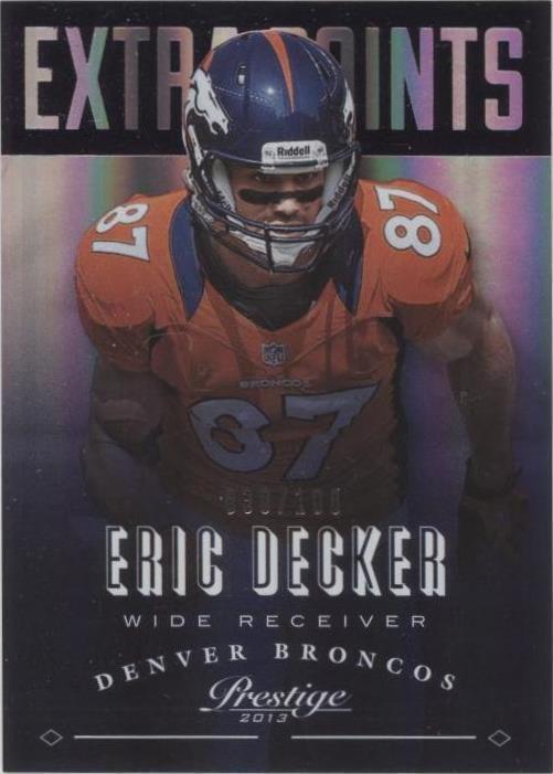 2013 Panini Prestige - Eric Decker #60 Extra Points Purple /100 for ...
