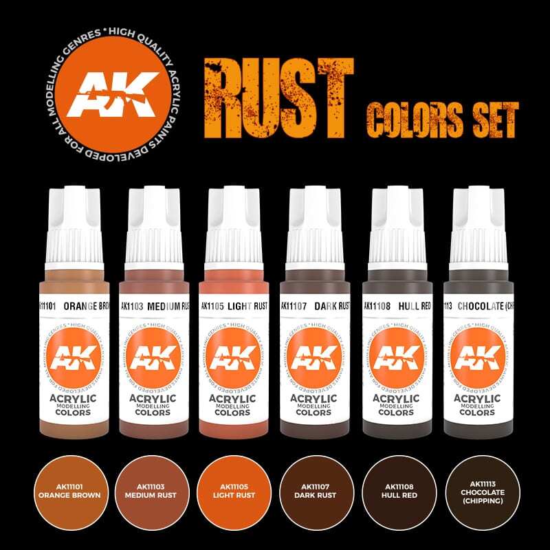 AK Interactive: RUST - Paint Color Set - AK11605 | eBay