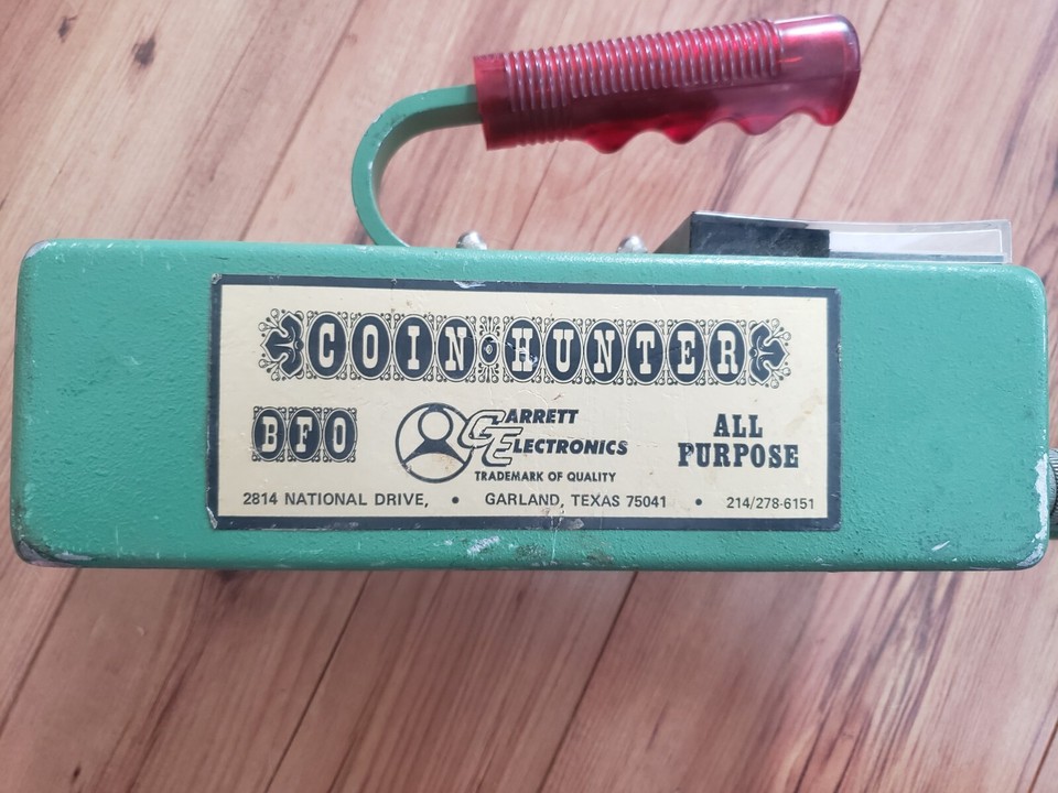 Vintage Garrett coin Hunter BFO metal detector UNTESTED/AS IS | eBay
