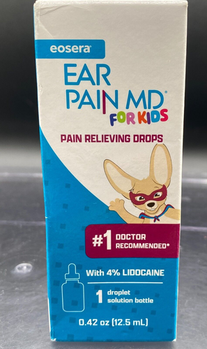 Eosera Ear Pain MD For Kids Pain Relieving Drops -0.42 fl oz - EXP 03/ ...