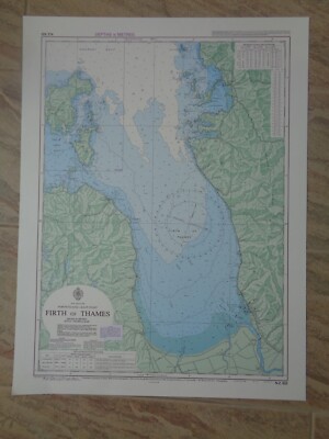Marine Map / Firth Of Thames New Zealand | eBay