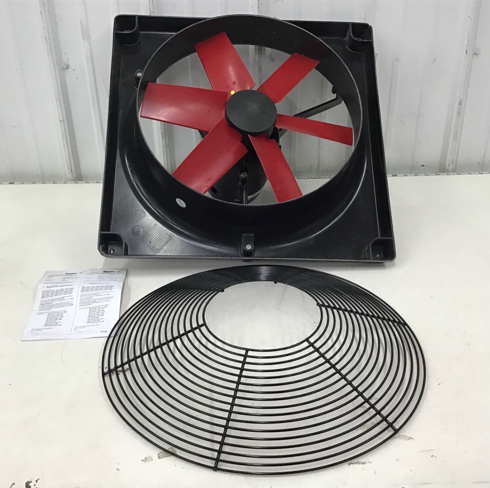 MULTIFAN - V4D40K5M71100 21 3/8 in" x 21 3/8 in" Exhaust Fan | eBay